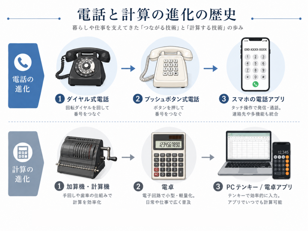 なぜ電話と電卓の数字は逆に並んでいるのか？デスクの電話機から考える、身近なUIデザインの歴史 | PicoN!